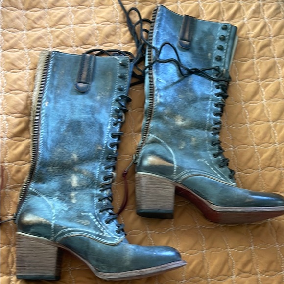 Freebird by Steven | Shoes | Stylish Blue Freebird Leather Laceup ...